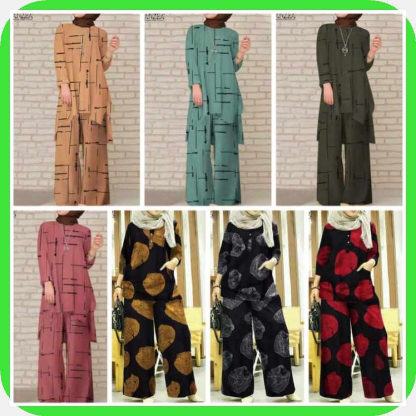 T1511 / T1510 Plus size Muslim Terno Pants (FIT TO XL) | Shopee Philippines