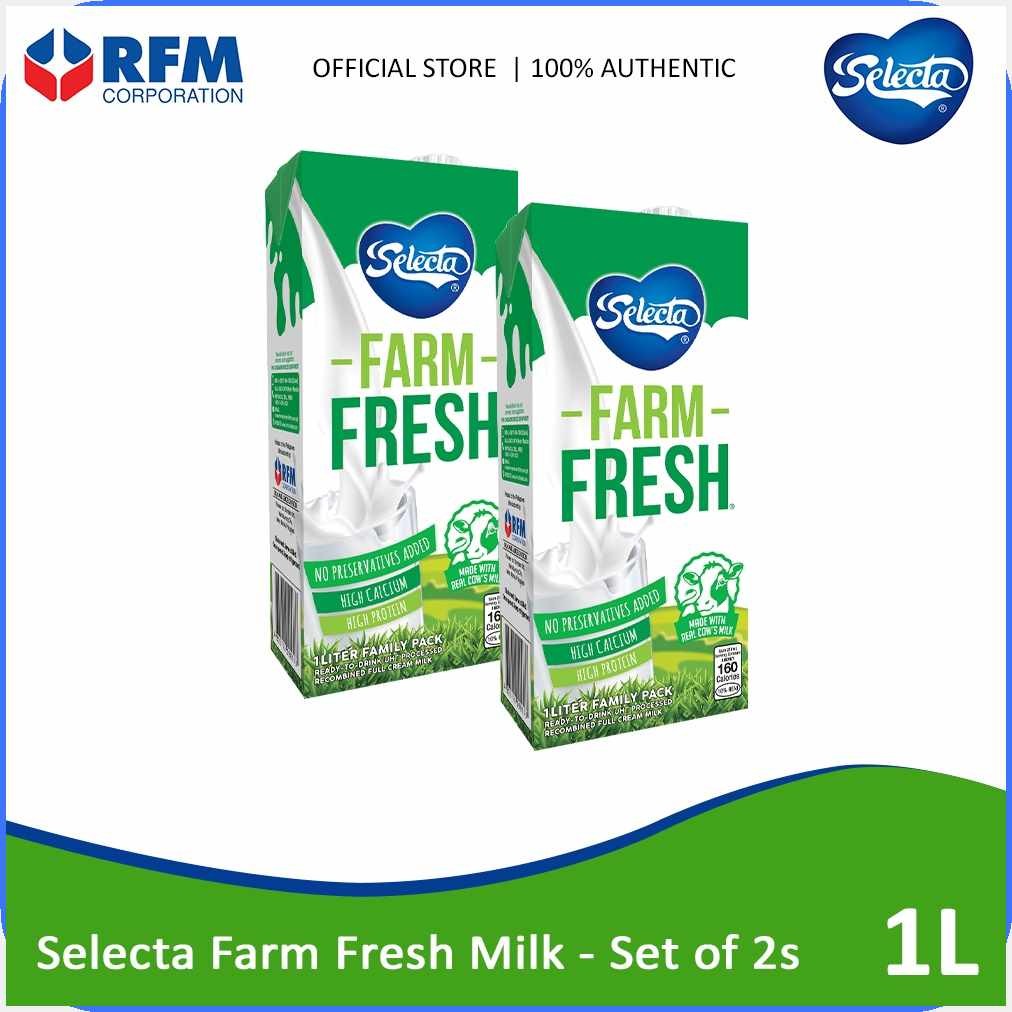 Selecta`b^Farm#JH)Fresh}b)Milk}r)1}G)Liter}N)-}a)set}f)of 2s | Shopee ...