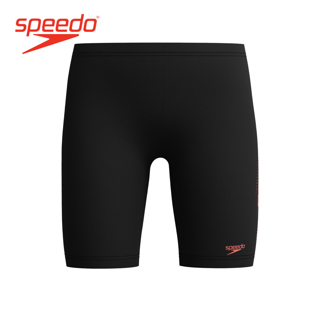 Speedo Kid Boy's Swimwear - Boys Sport Logo Jammer - Black - 8 ...