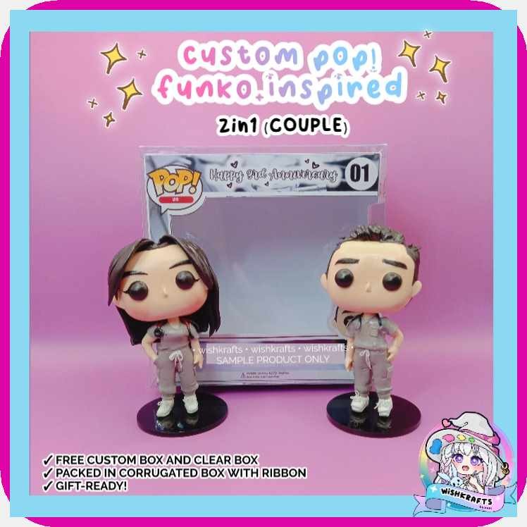 FUNKO INSPIRED HANDCRAFTED 2in1 COUPLE (MINIPOP) | Shopee Philippines