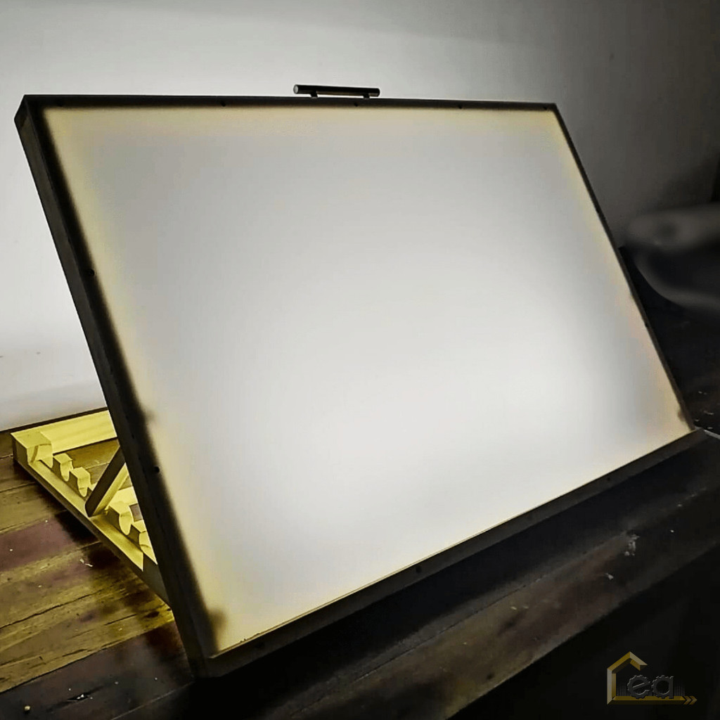 CEA Portable Drawing & Drafting Table Board | White Acrylic Glass for ...