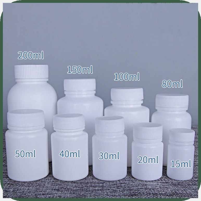 [NICOLEX] Medicine Bottles, Medicine Jars, Empty Plastic Jar, 30g 50g ...