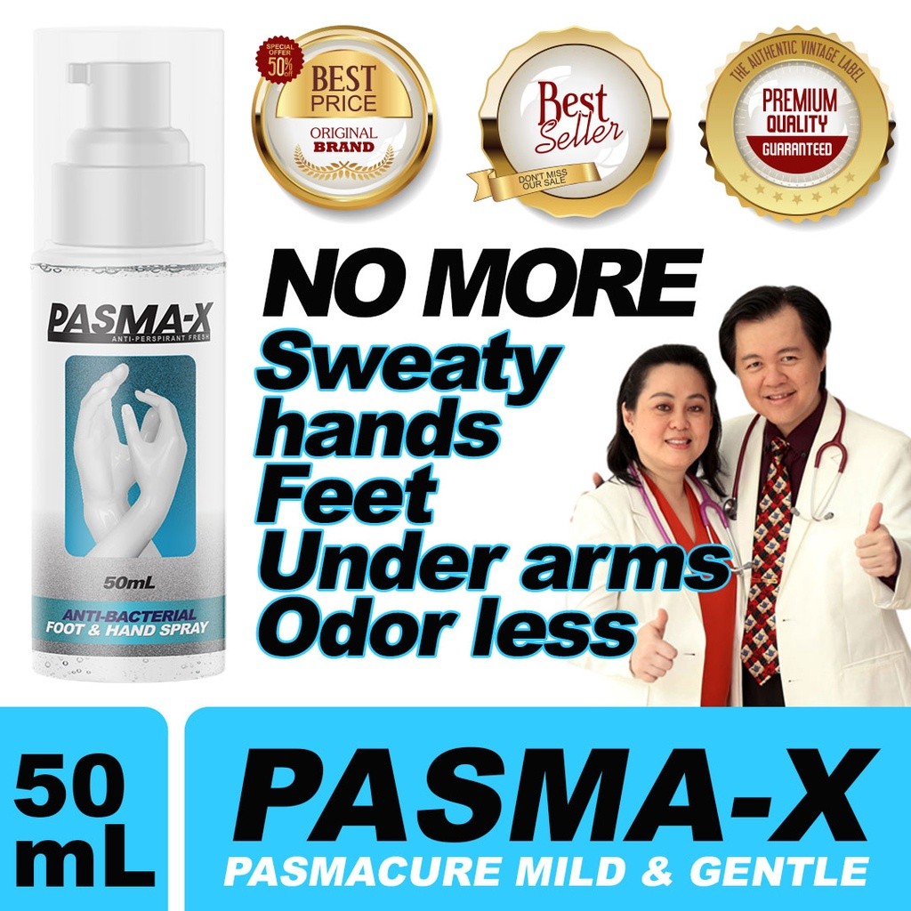 PASMA X ANTI-BACTERIAL FOOT, HAND & UNDERARM SPRAY 50ML | PASMA GONE ...