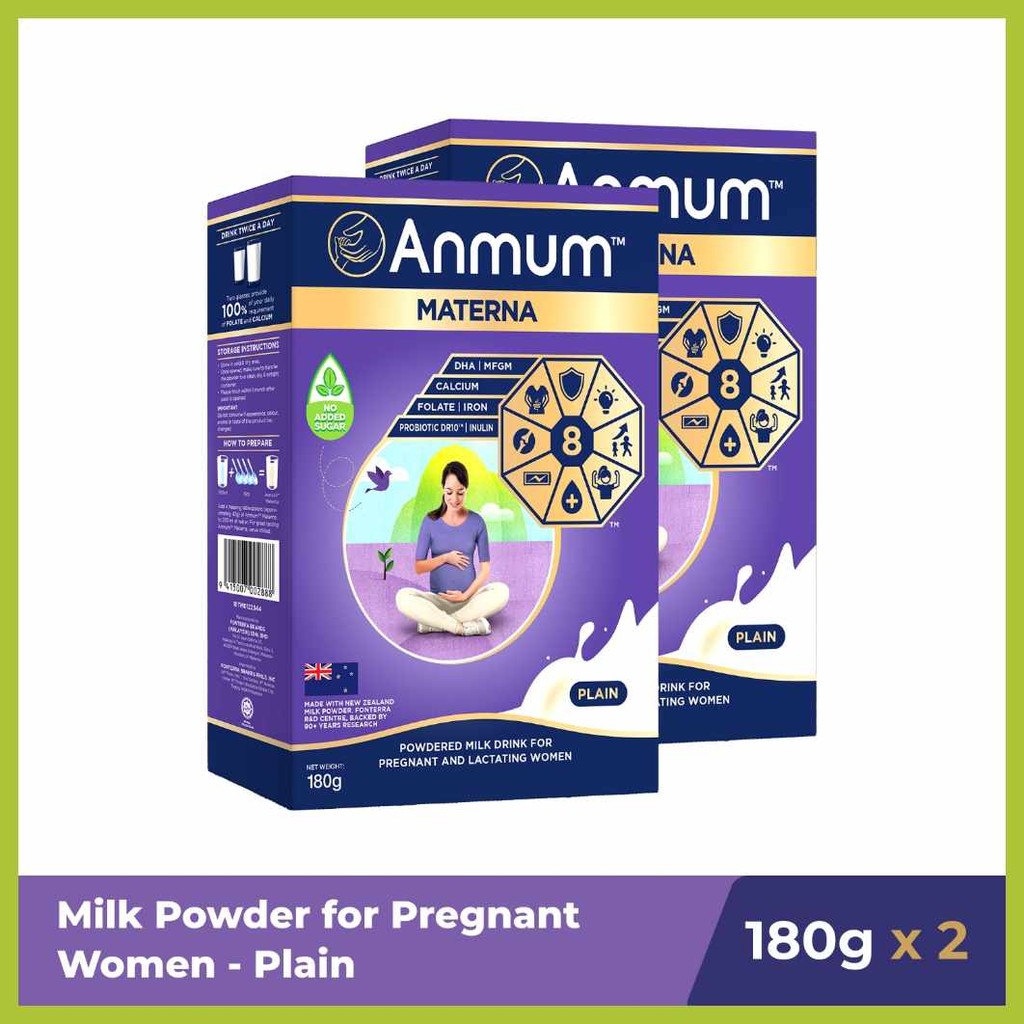 Anmum{t~tf{Materna$L^Pregnancy/d^Milk/g^Powder/e^Plain/jB^180G/GA^x2 ...