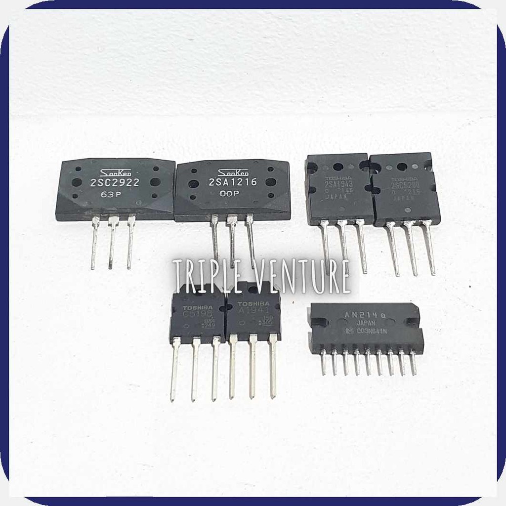 ORIGINAL Power Transistors (Sanken C2922, A1216 / Toshiba C5200, A1943 ...