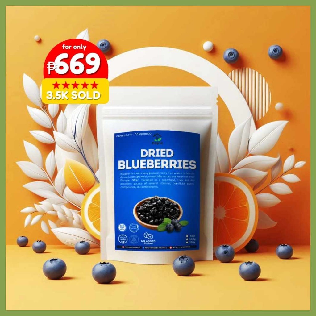 Dried Blueberries 500g/1kg - Antioxidant Gluten-free Vegan Superfood ...