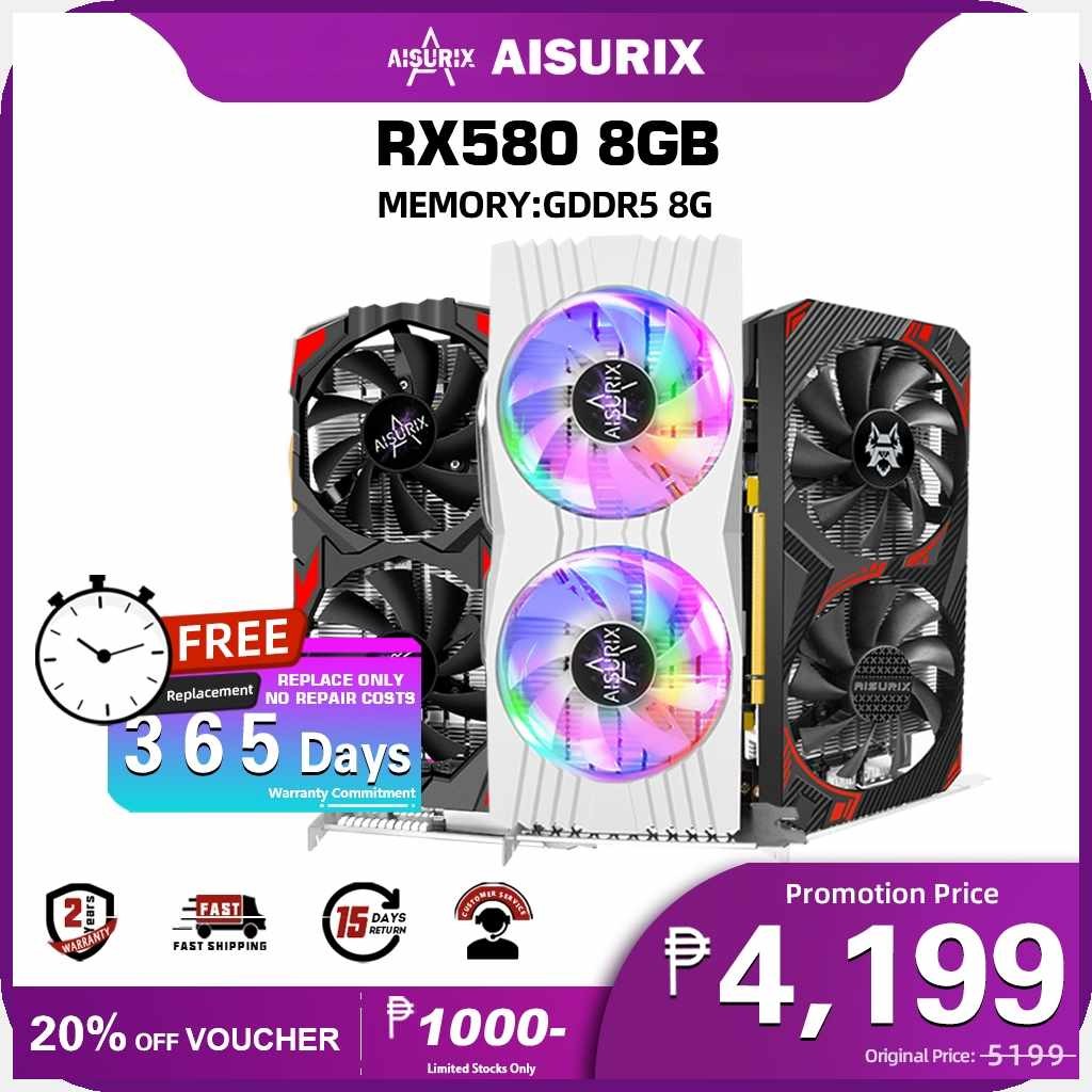 AISURIX;Zb}AMD`sq}RX]i.580#z.8GB$j/GDDR5$n/256Bit$fs/Graphics$Du/Card ...