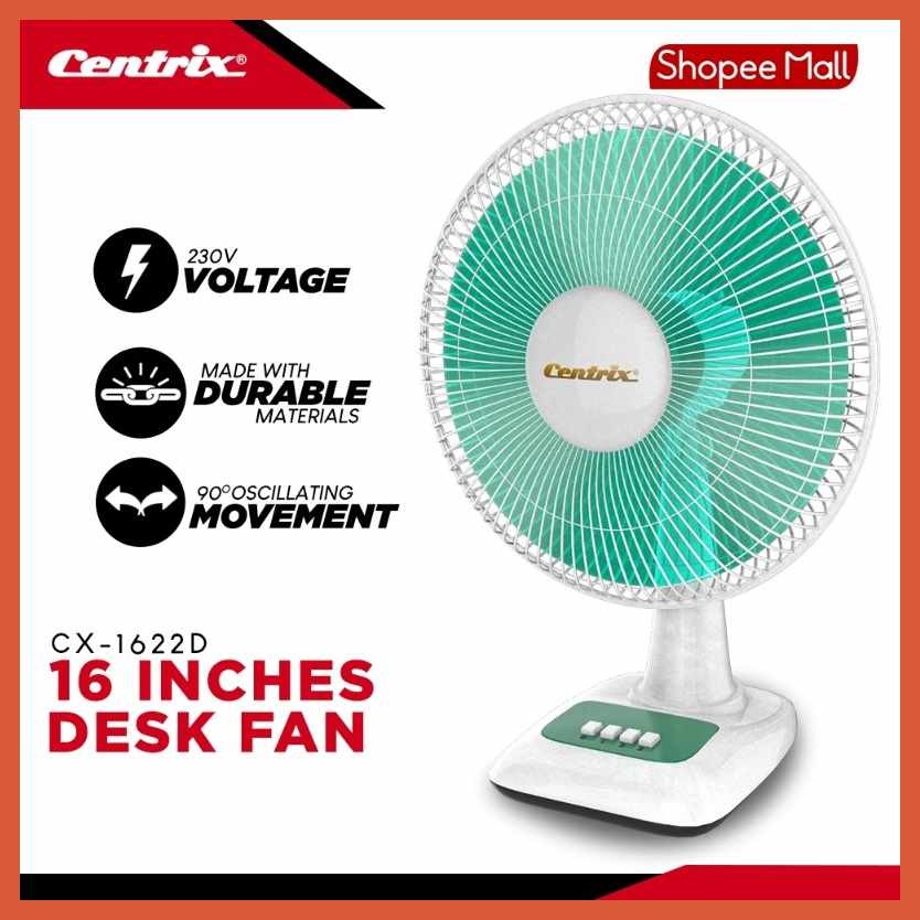 Original Centrix 360°Electric Fan Portable 16 Desk Fan Cx1633a (Random ...
