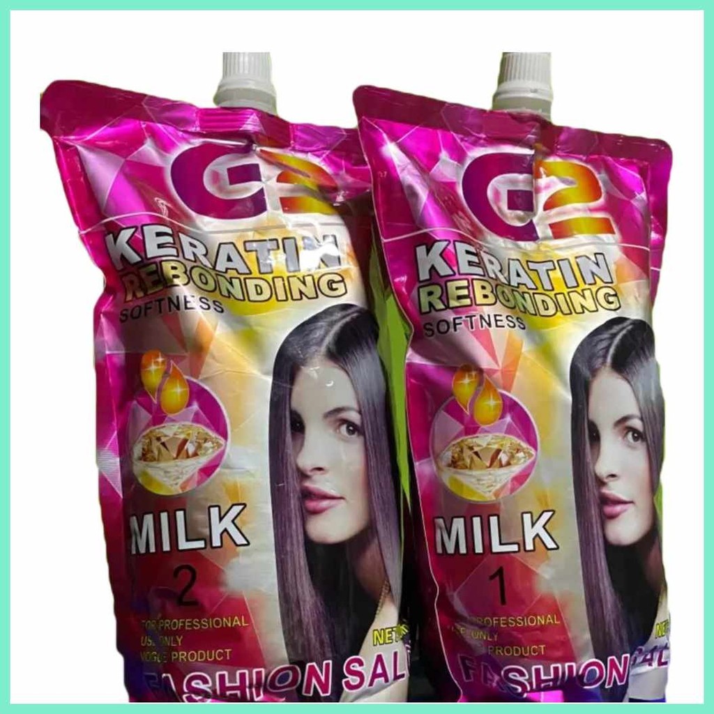 G2 Keratin Milk Hair Rebonding Set 1250ml | Shopee Philippines