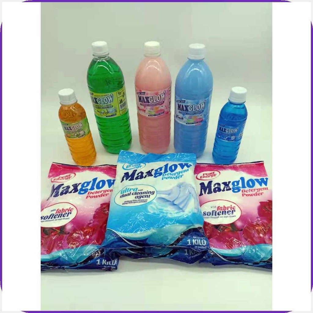 MAX GLOW Powder/Liquid/fabcon/tnt sold per piece | Shopee Philippines