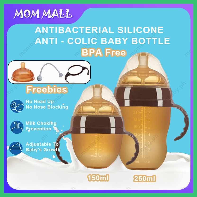 Baby=VA~Feeding)wg,Bottle;S&Silver`m&Ion`k&Antibacterial`L&Silicone`H ...