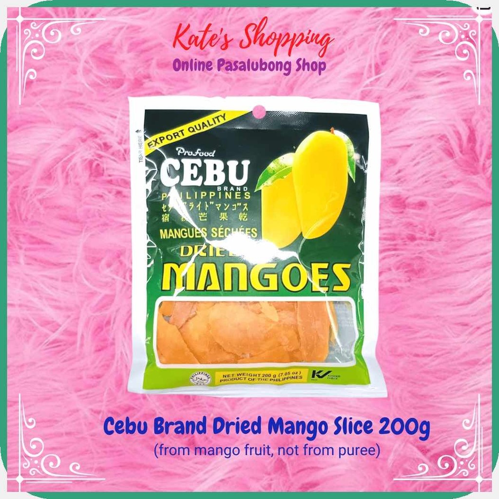 CEBU DRIED MANGO SLICE 200G | Shopee Philippines