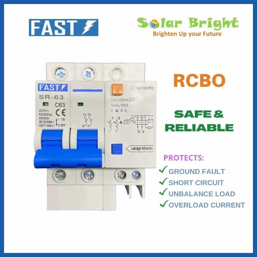FAST AC Residual Current Operated Circuit Breaker w/Overcurrent Protect ...