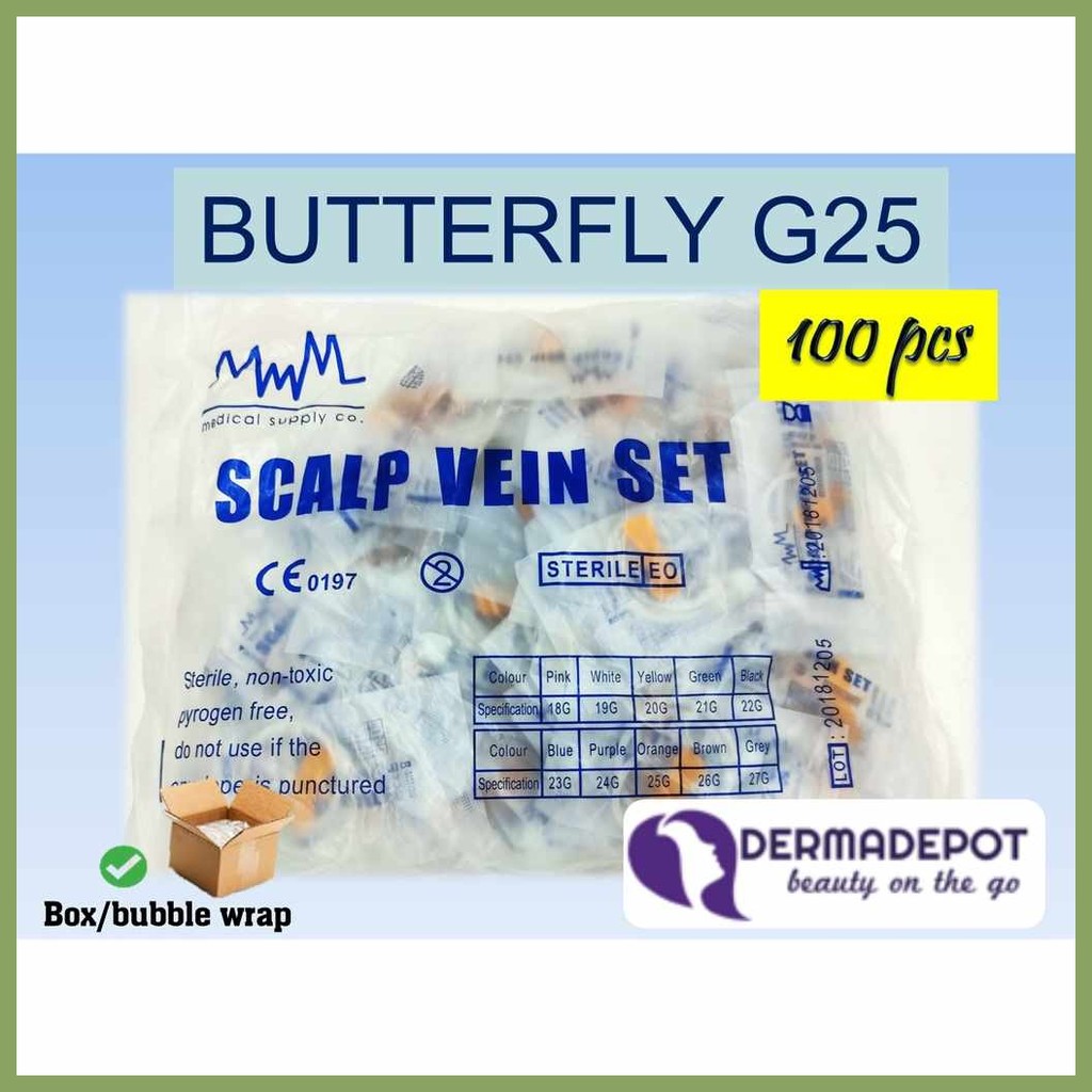 Dermadepot}F$BUTTERFLY(iGAUGEho25KnWHOLESALEVIBYzX100PCS | Shopee ...