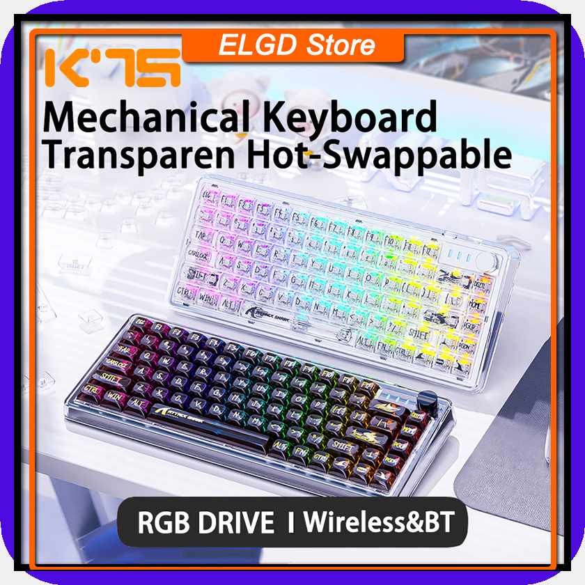 Attack;L@Shark'N!K75,JR[Transparen,Va[Mechanical,Wq[Keyboard,Fs[Hot ...