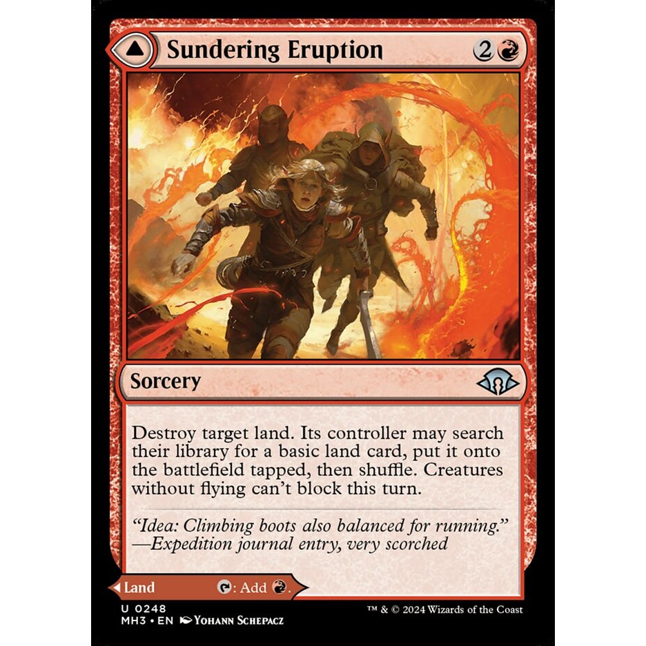 Sundering Eruption // Volcanic Fissure Magic the Gathering Card [MTG ...