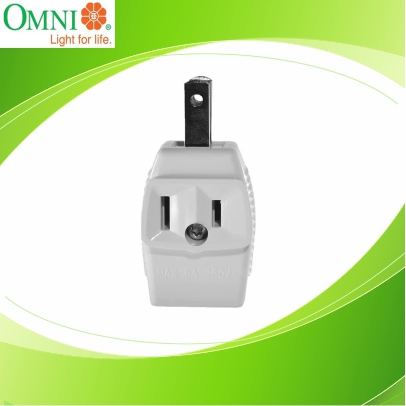 [ BEST HARDWARE ] OMNI Triple Cube Adapter Flat Socket Plug Outlet ...