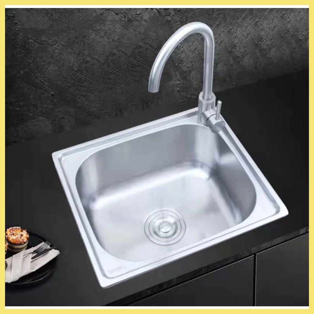 High/LL?quality[u$stainless~v?steel*G?sink*yE?33×38cm | Shopee Philippines