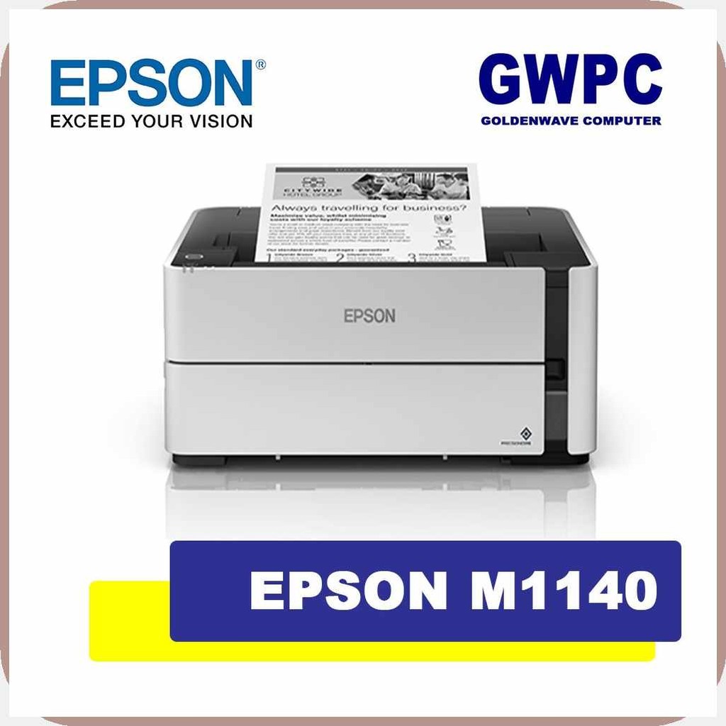 Epson M1140 EcoTank Monochrome Ink Tank Printer | Shopee Philippines