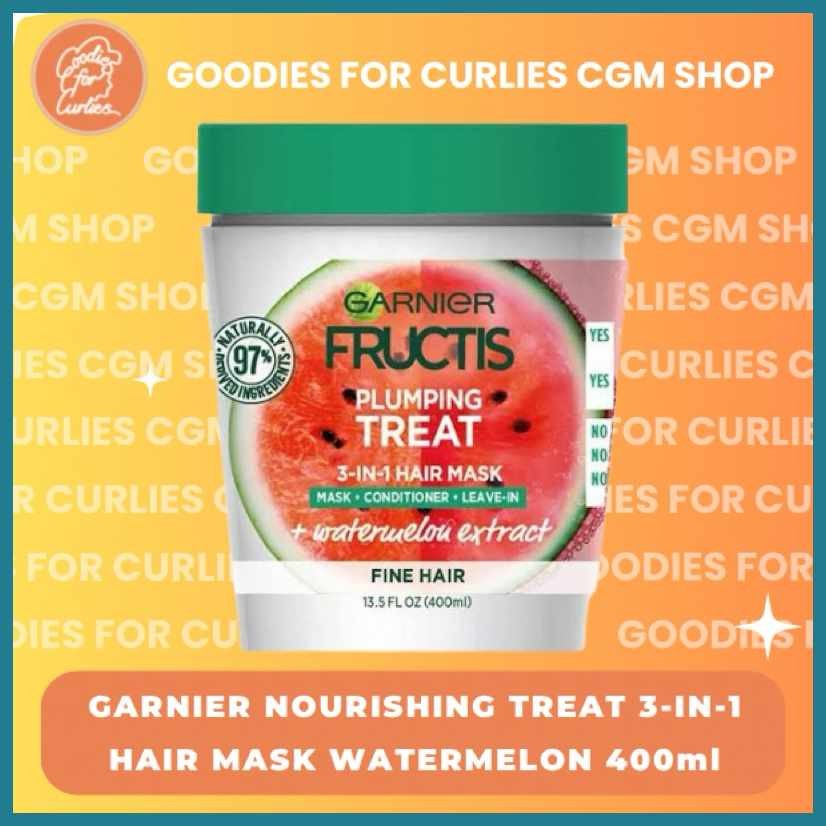 Garnier*FP]Fructis!m'Watermelon{Ze'3-in-1{fW'Hair{sU'Mask`Y&400ml`O&CGM ...