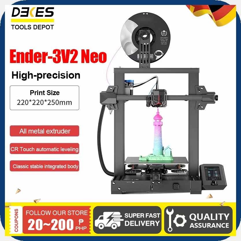 Ender 3 V2 Neo Upgraded Version Makerlab 3D Printer Ender3 Electronics | Shopee Philippines