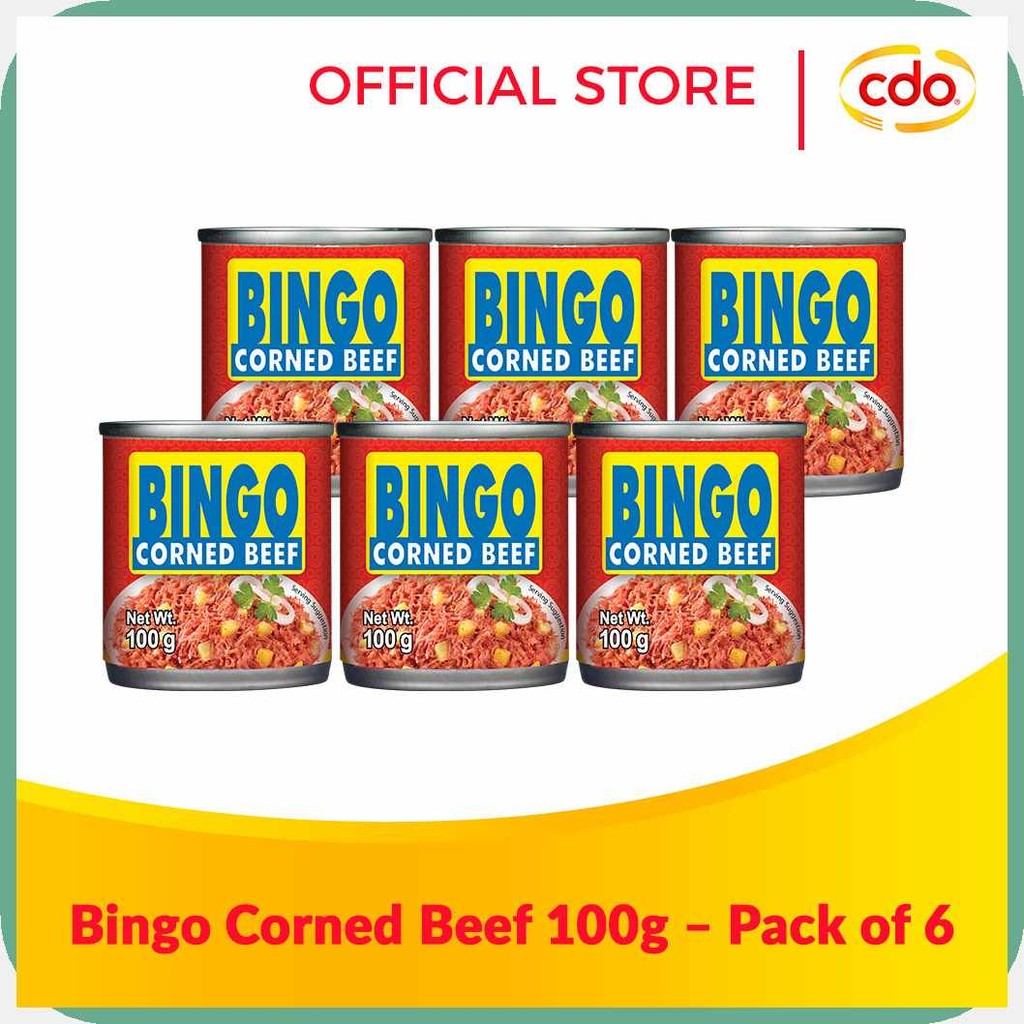 BINGO^rX!Corned;EL&Beef`yy&100g`Uc&-`dQ&Pack`xK&of`XB&6 | Shopee ...