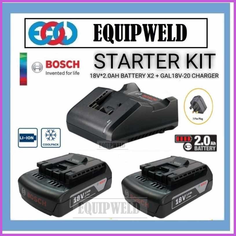 Bosch[Q=18V[I;Starter&Kit&Pack&(GBA18V-20'O