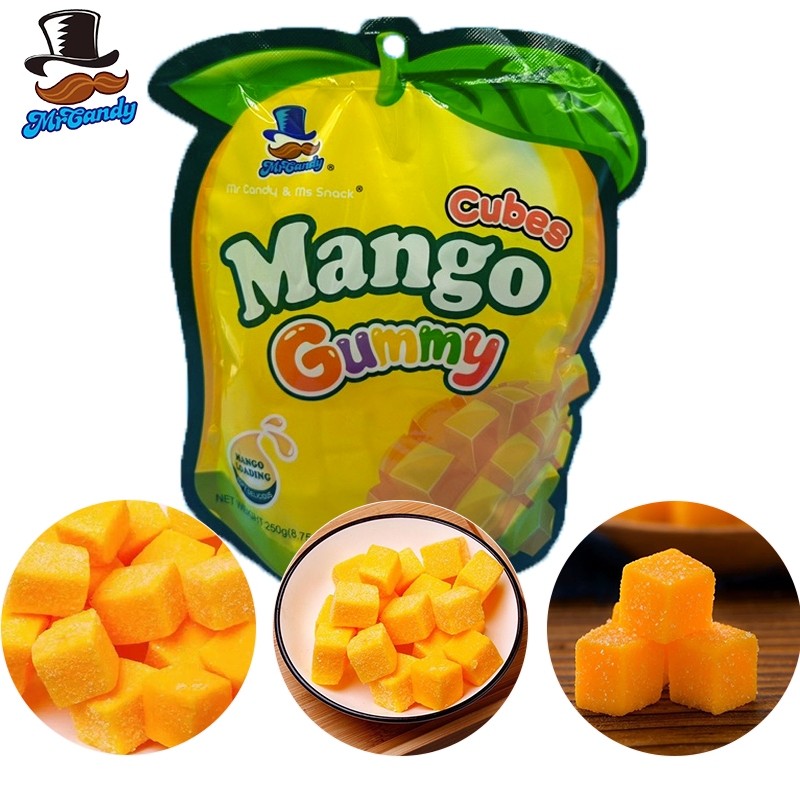 Mr Candy Mango Cubes250G/Bag/Gummy Candy | Shopee Philippines