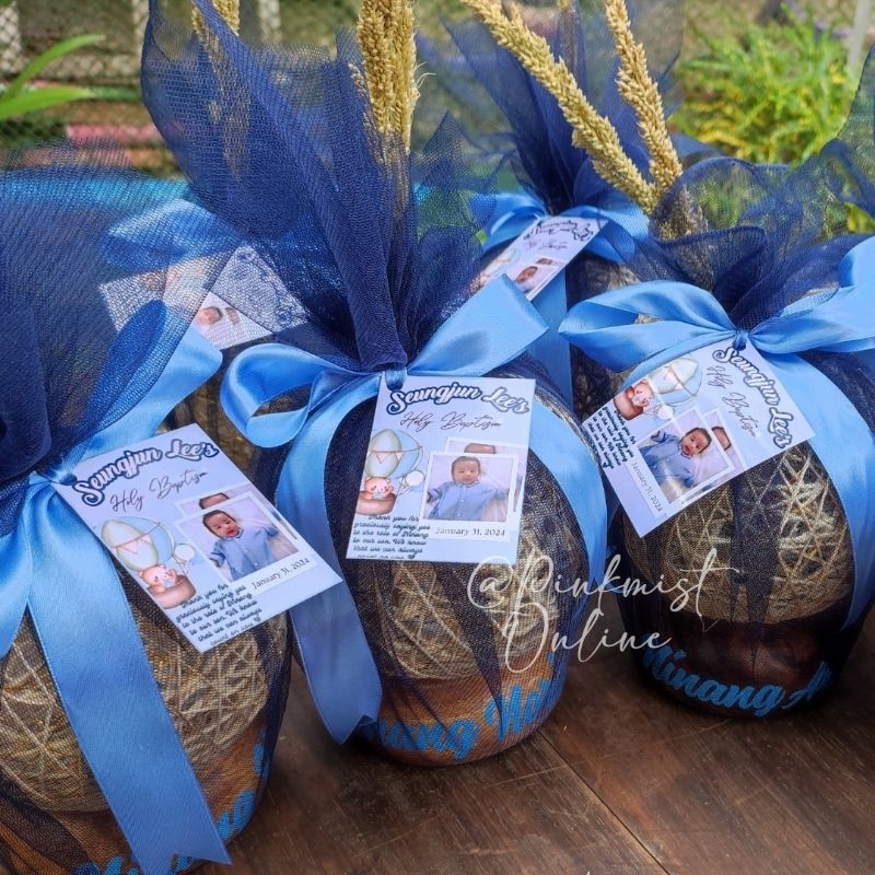 Rush COD Abaca Lamp Souvenir Ninong Ninang Wedding Christening Birthday ...