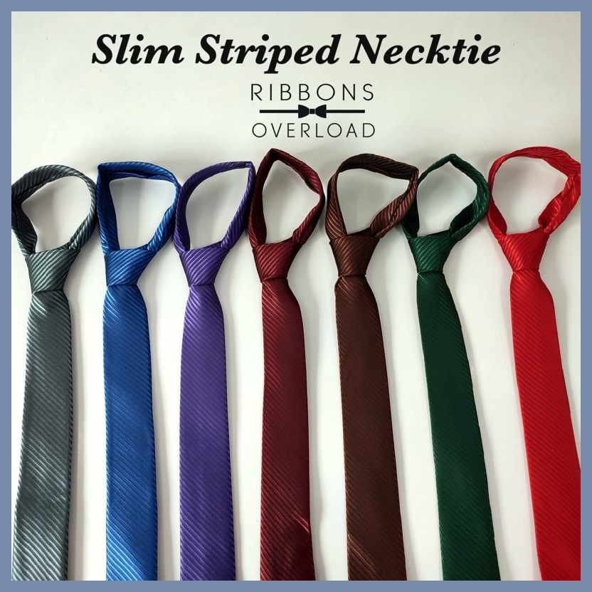 Slim(YL+Striped'Kp*Neckties%P_(skinny/J^necktie) | Shopee Philippines