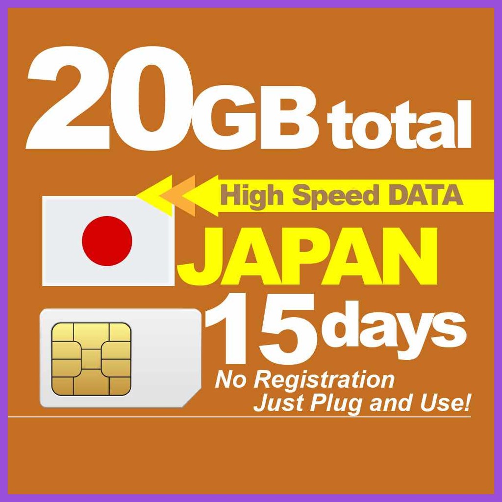 JAPAN{Rj:Travel$Q)Sim}Gg)Card}HV)15days【Total}Uv)20GB}qu)HIGH}J)SPEED ...