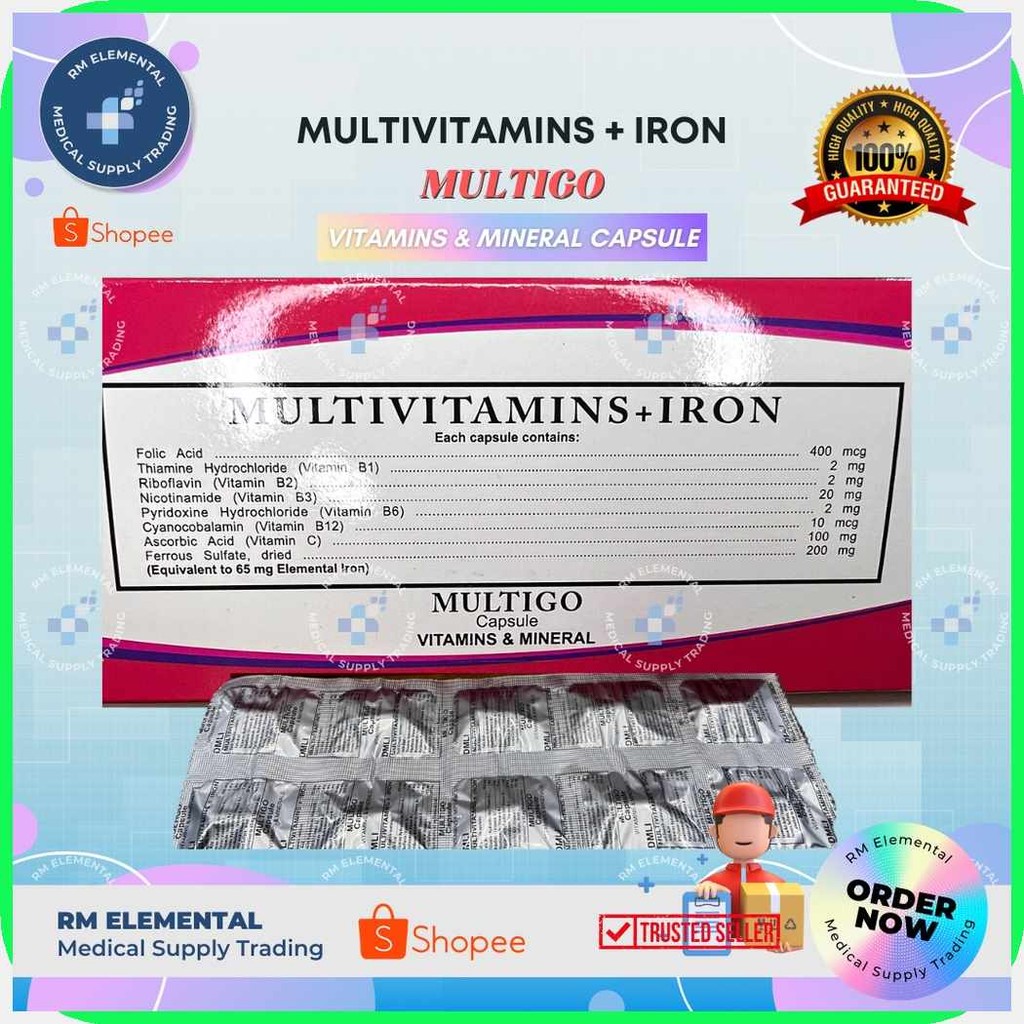 MULTIGOd~/'u*MULTIGROW$B^MULTIVITAMINS/C^+/S^IRON/C^Capsule/an^100s ...