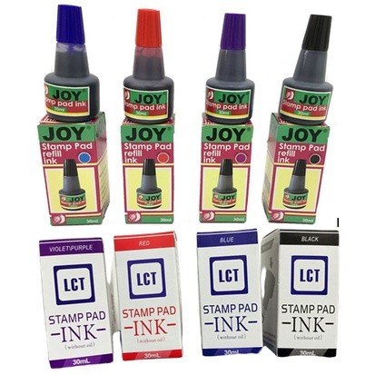 Stampv}Pad|f%ku_Ink:ko_30ml:zB_(Red,:Hg_Blue,:Nz_Black:ob_& Violet) LCT ...