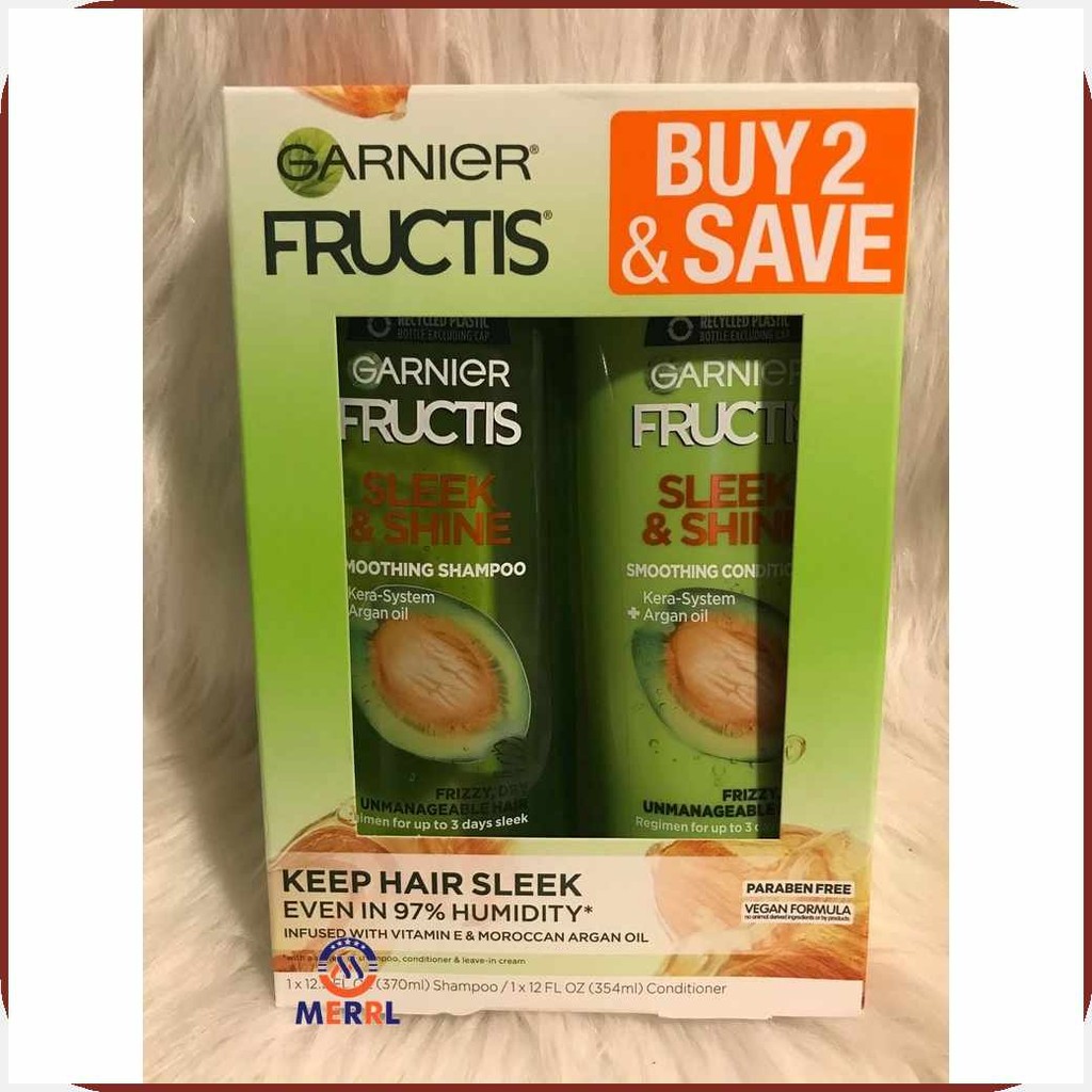 Garnier}Z{Fructis*L~Active~w*Fruit mM+nT+BF+bM+PO+Protein Sleek & Shine ...
