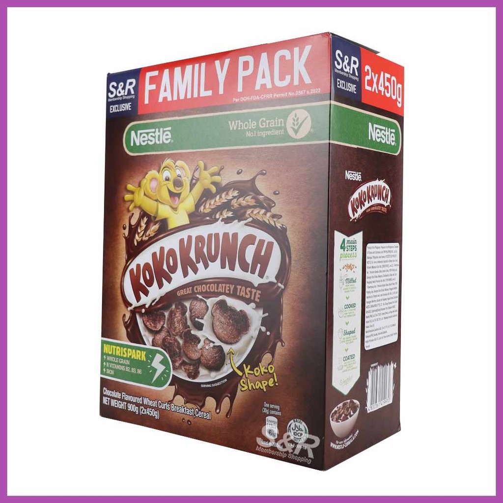 Koko]p[Krunch_z%bN%Whole_H%Grain_m%Chocolate_cS%Cereal_FN%900g | Shopee ...