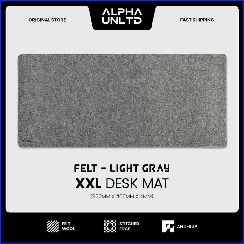 Alpha`bG%Unltd'bE{Felt{mM'Deskmat{HV'|{YR'XXL{gV'(900x400x4mm) | Shopee ...