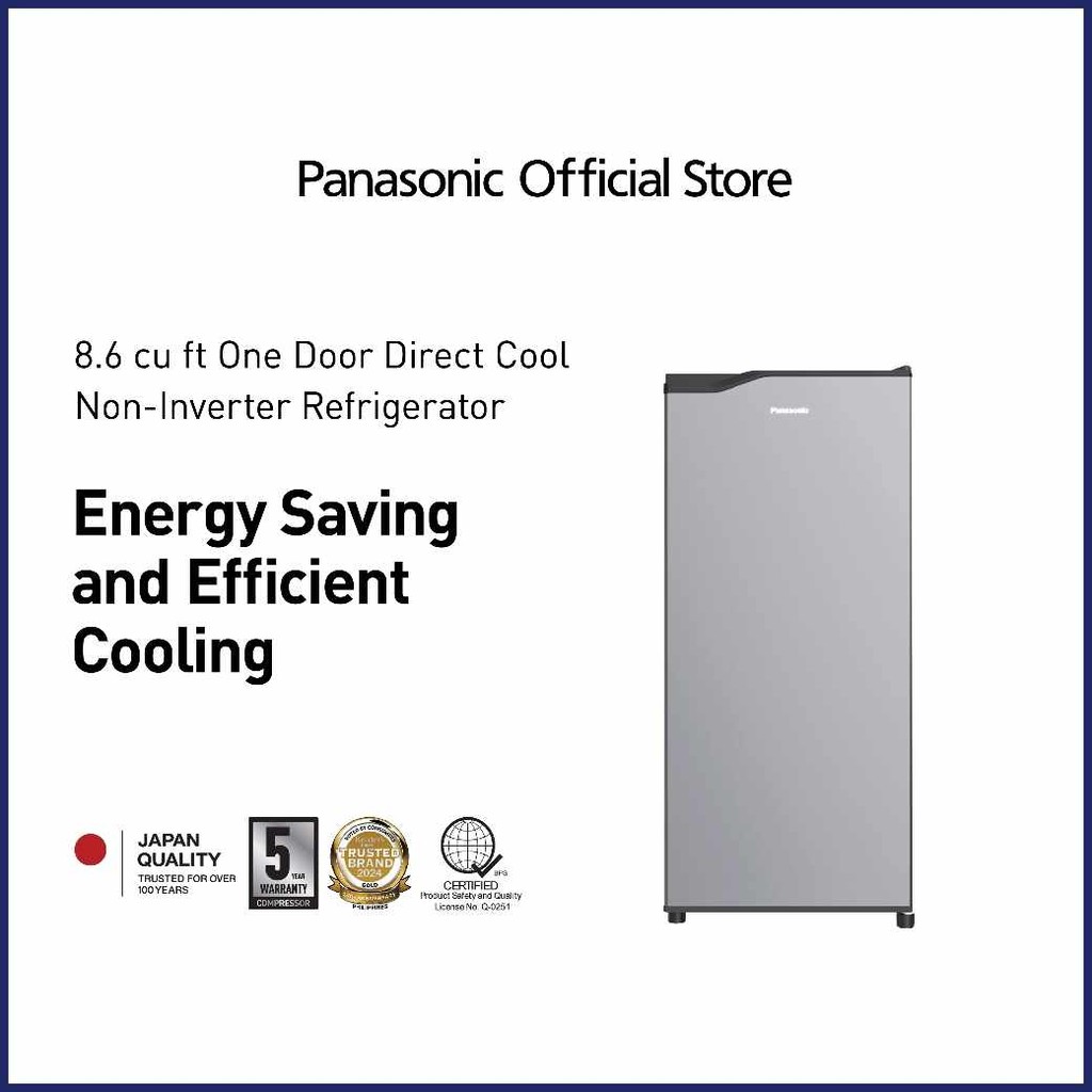 Panasonic NR-AQ241NS 8.6 cu. ft. 1 Door Direct Cool Non-Inverter ...