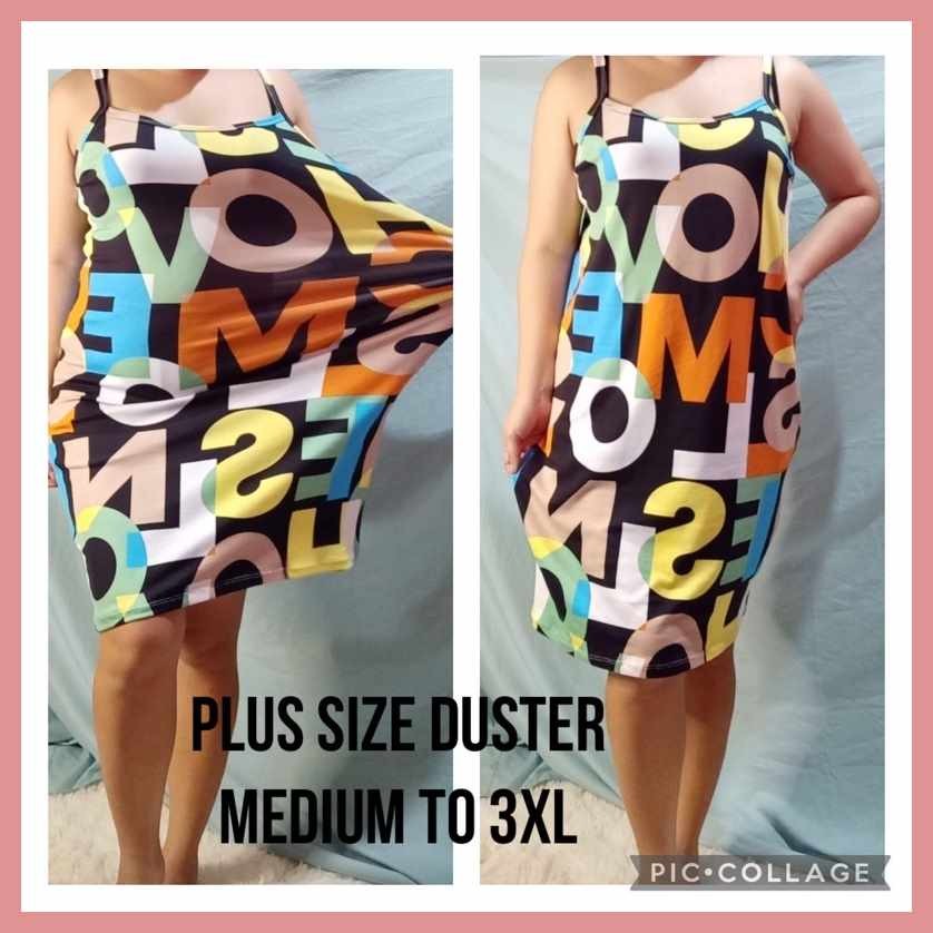 PLUS SIZE DUSTER LARGE TO 3XL |5xL FRAME SOFT COTTON SPANDEX BIG SIZE ...