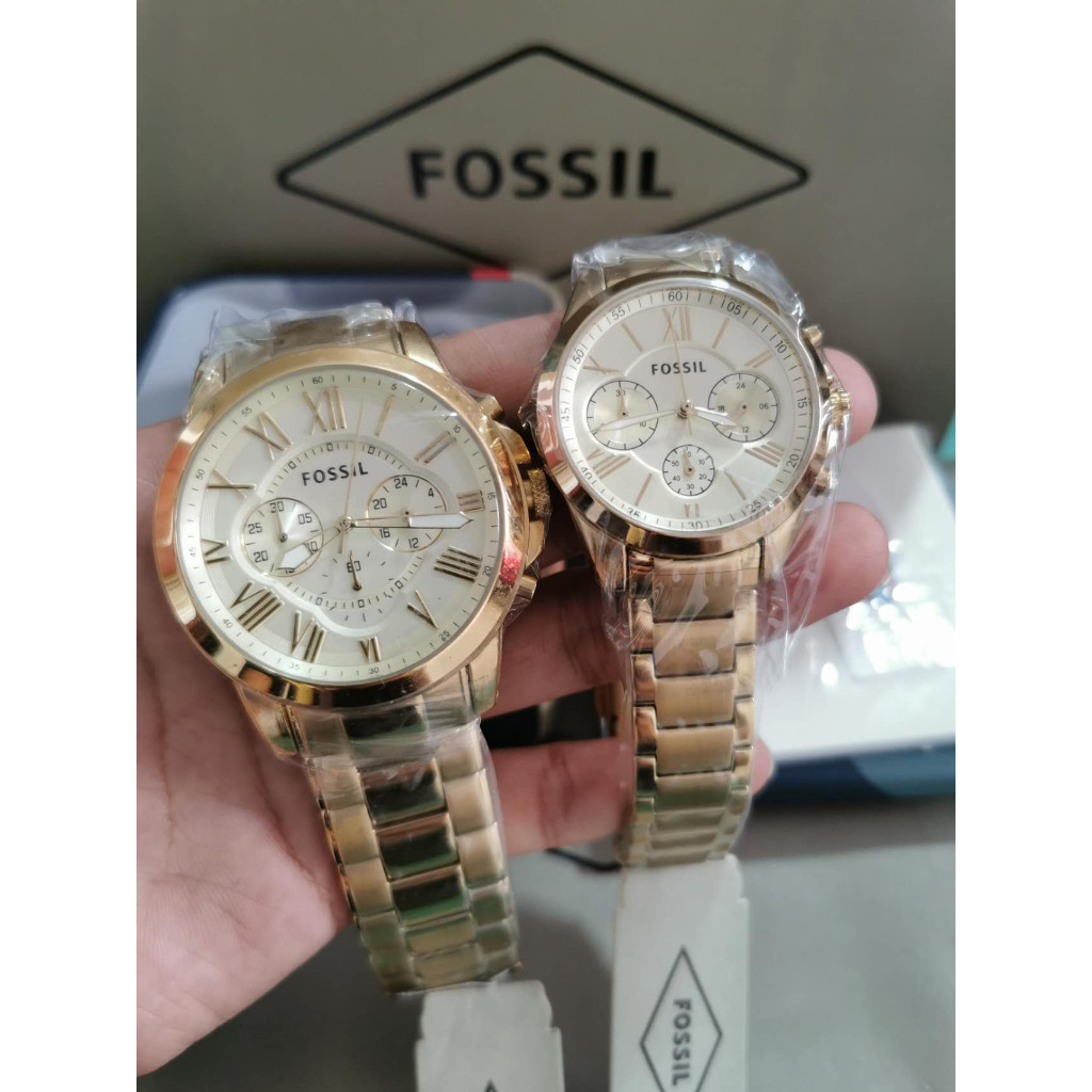 Fossil Watch Grant Chronograph Mens Watch Fossil Oversize | Shopee ...