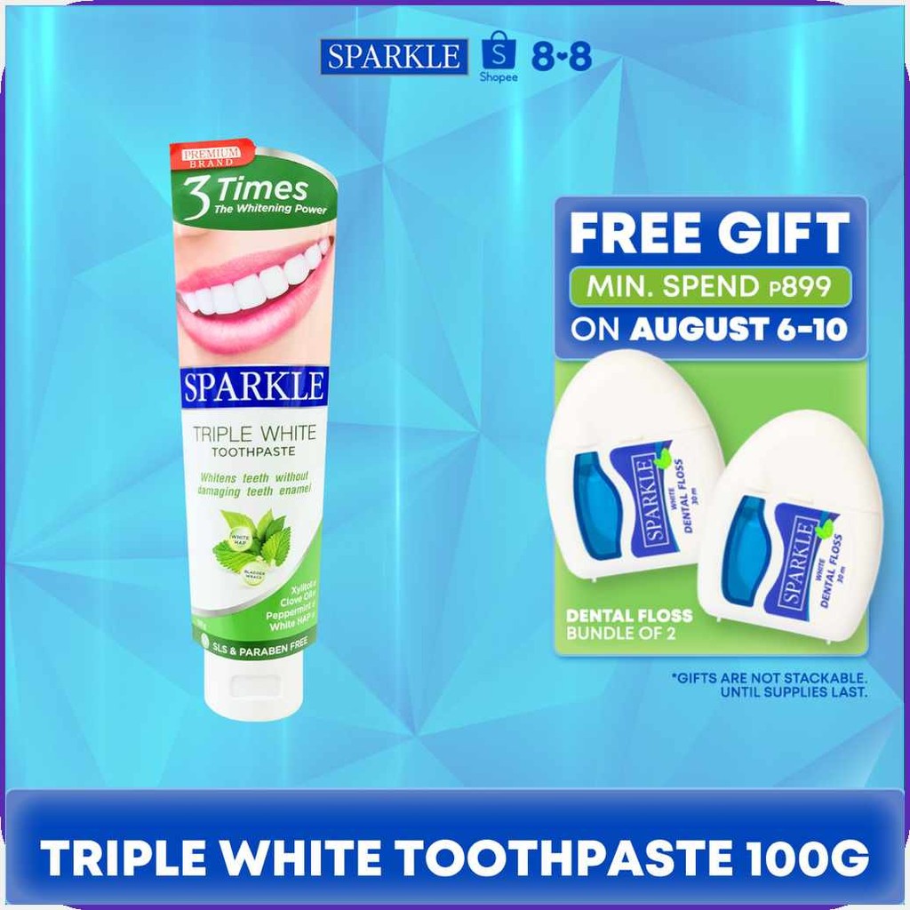 SPARKLE/vD@Triple+A-White>T)Healthy}S)Whitening}Do)Toothpaste}dQ)100g ...