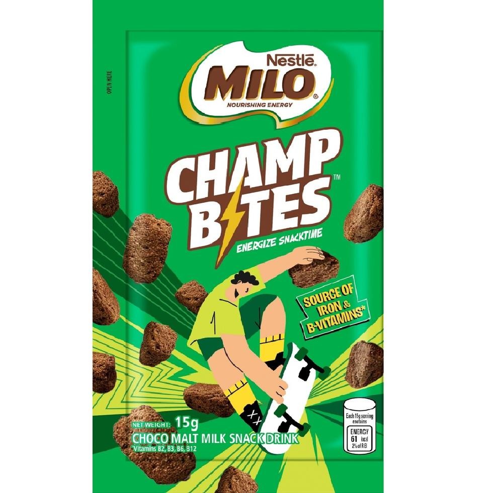 Milo Champ Bites Choco Malt Milk Snack Drink 15g | Shopee Philippines
