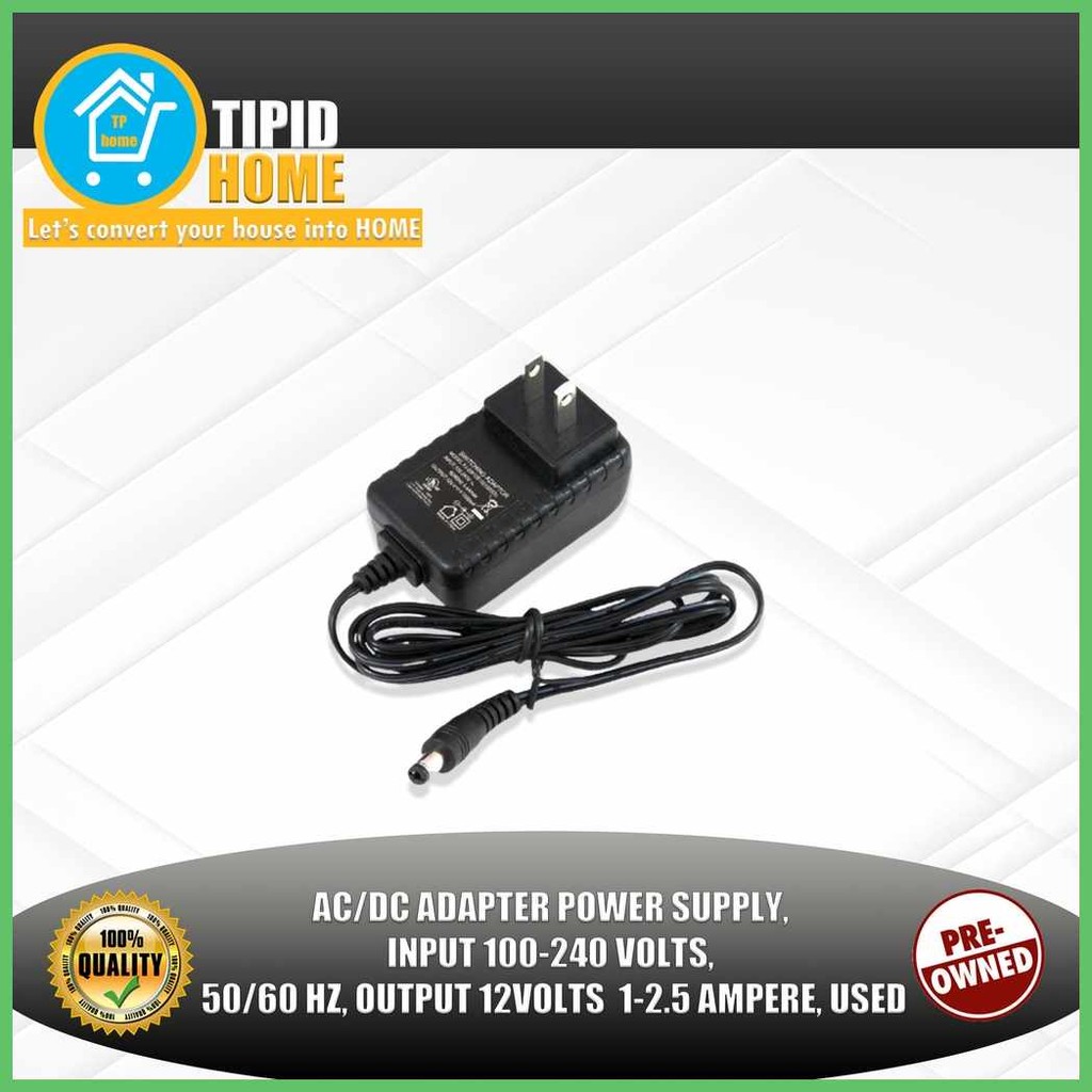AC/DC ADAPTER POWER SUPPLY, INPUT 100-240 VOLTS, 50/60 HZ, OUTPUT ...