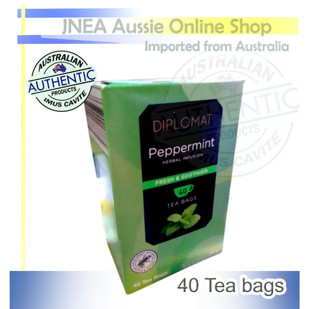 Peppermint&mN#tea+DU-Diplomat)bz}40>PF}bags>fs}60g>ly}herbal>W}infusion ...