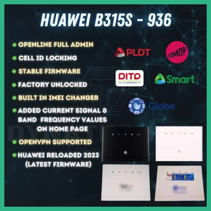 B315s - 936 Modem Openline Full Admin Access | Shopee Philippines