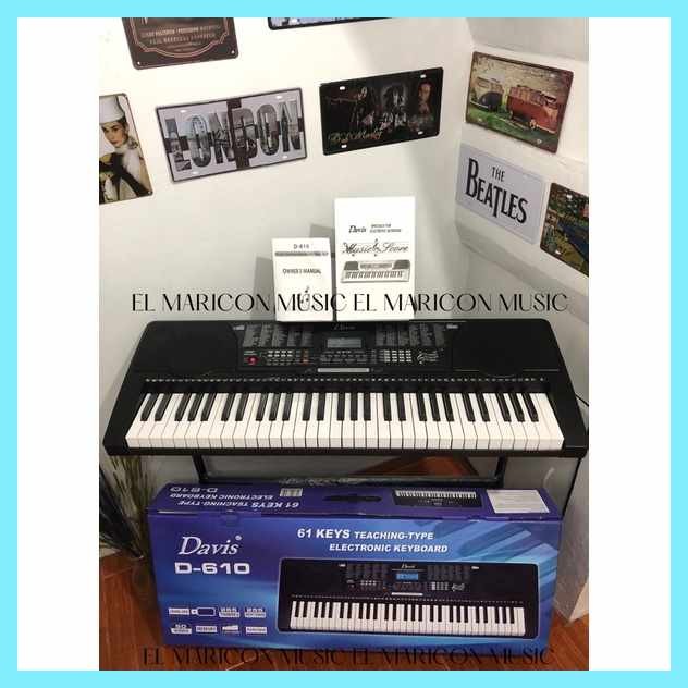 Davis 610 61 keys Electric Keyboard with USB flash disk input | Shopee ...
