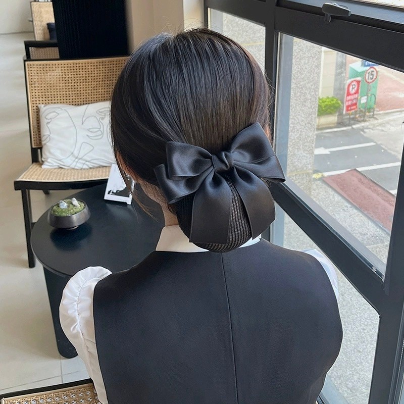1PCS hairnet ribbon wtihnet office work restaurant clip with net ribbon ...