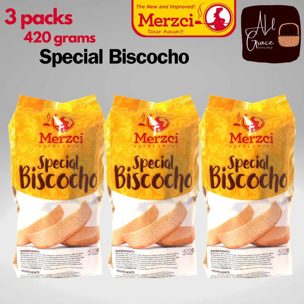 3 PACKS of Merzci Special Biscocho (355g)- Bacolod Pasalubong ...
