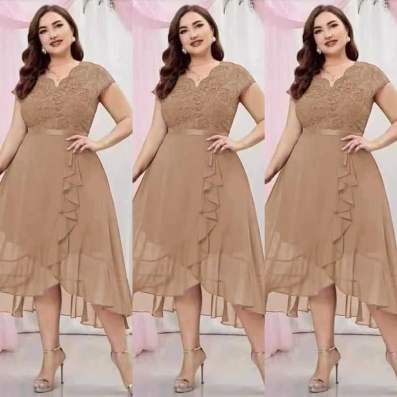 COD Fashion DRESS COLLECTION XL wedding ninang dress formal dress plus ...
