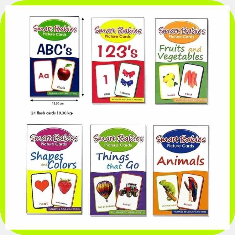 SMART BABIES PICTURE CARDS/FLASHCARDS (for babies and toddlers ...
