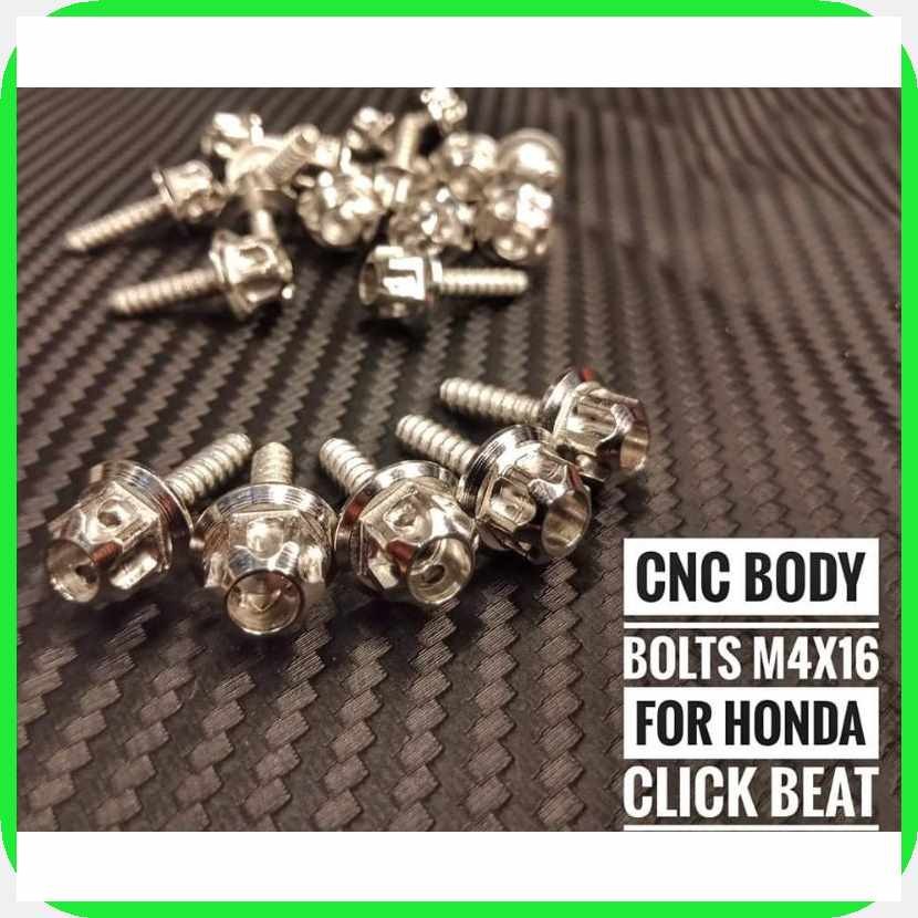 #VG{5]ve>PCS}u)CNC}k)BODY}l)BOLTS}i)HONDA~O*CLICK~F*/ BEAT 4X16 ...